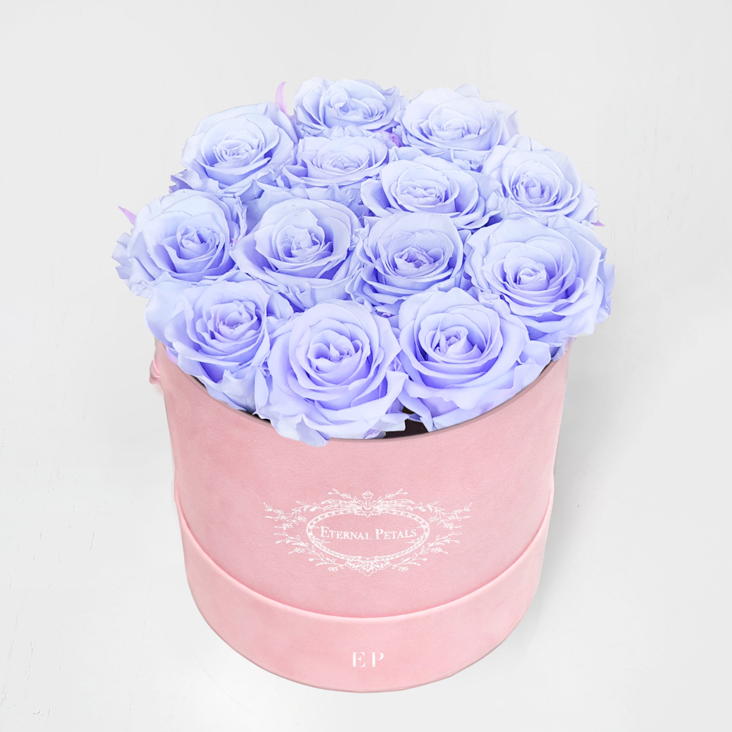 14 Innocent Roses in Round Gift Box | Valentine Day Flowers London ...